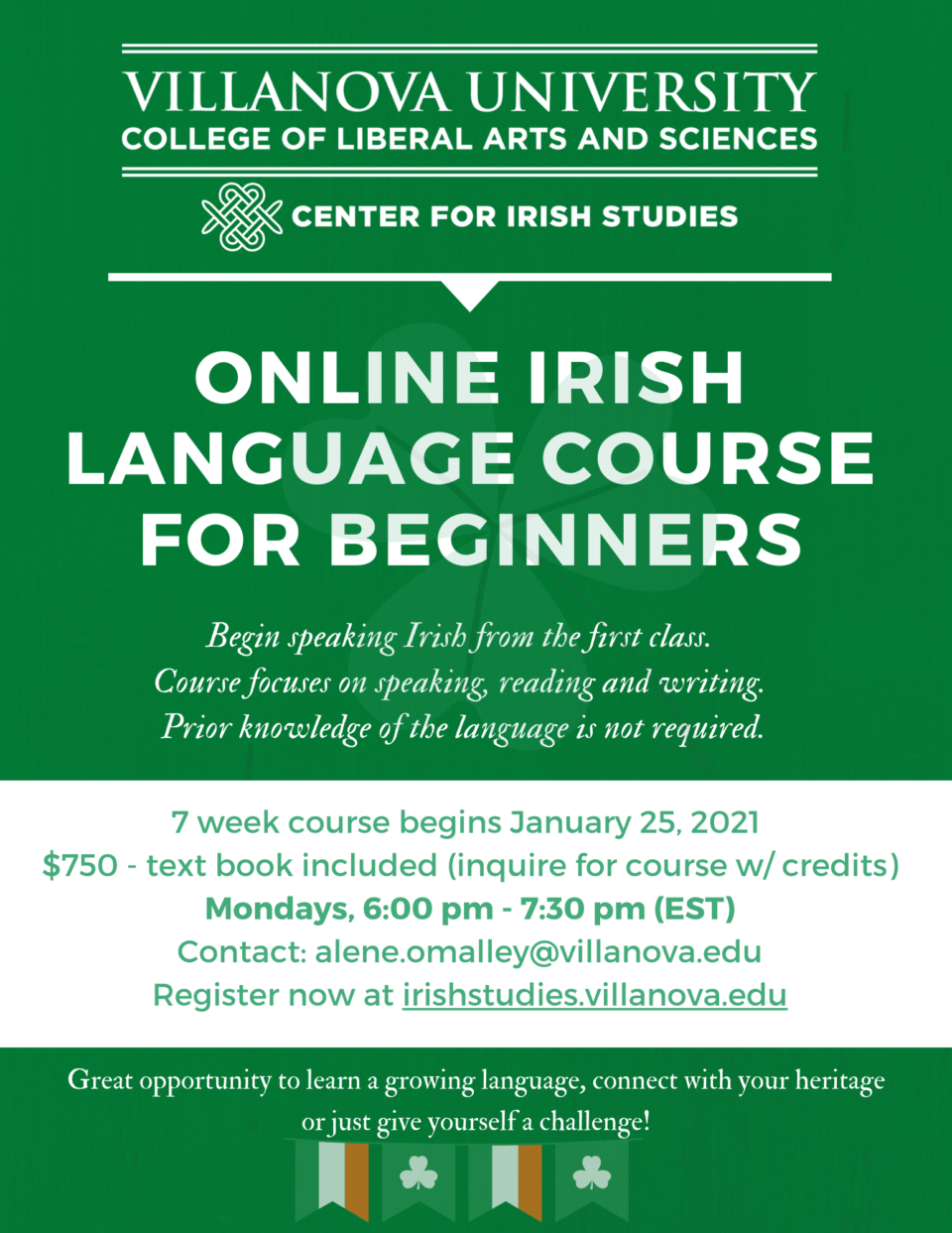 Villanova to offer Irish language course | American Conference for ...